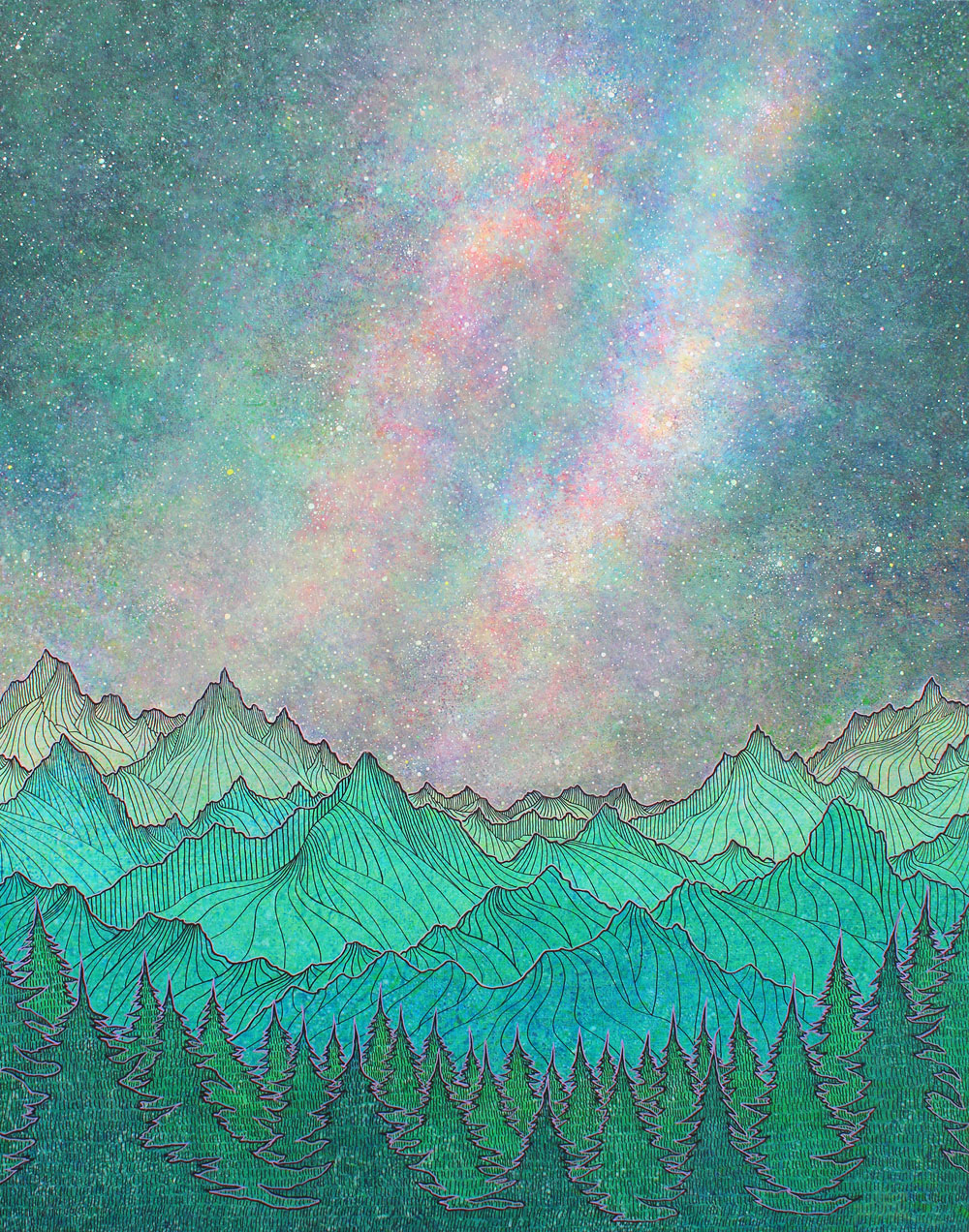 Emerald Summer Night ~ Giclee Print ~ 11″x14″ – Out of Stock - Kasia ...